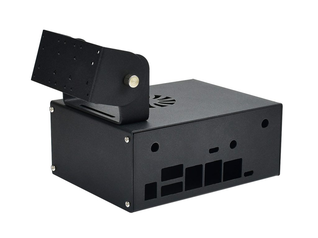 最新版 Nvidia Jetson Nano 金屬外殼 (附雙攝影鏡頭支架, 開關及重置按鍵)