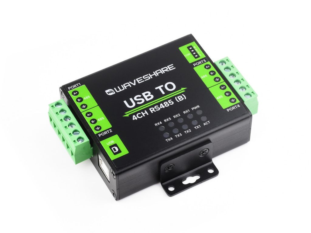 工業級隔離型 USB to RS485 控制模組(4路, CH344L, B版)