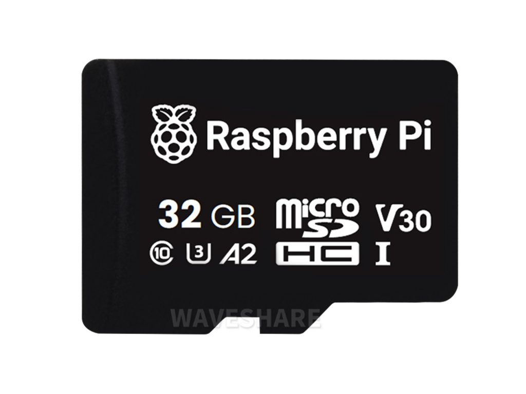 樹莓派官方 32GB microSD 記憶卡(A2, 已安裝 Raspberry Pi OS)