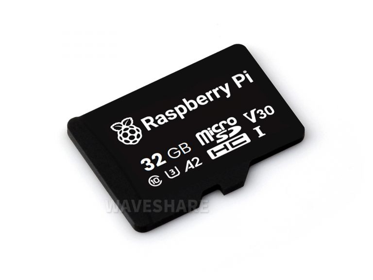 樹莓派官方 32GB microSD 記憶卡(A2, 已安裝 Raspberry Pi OS)